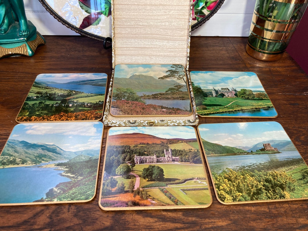 English Coasters Trivets Win-el-ware Placemats Set of 6 Boxed Coasters ...