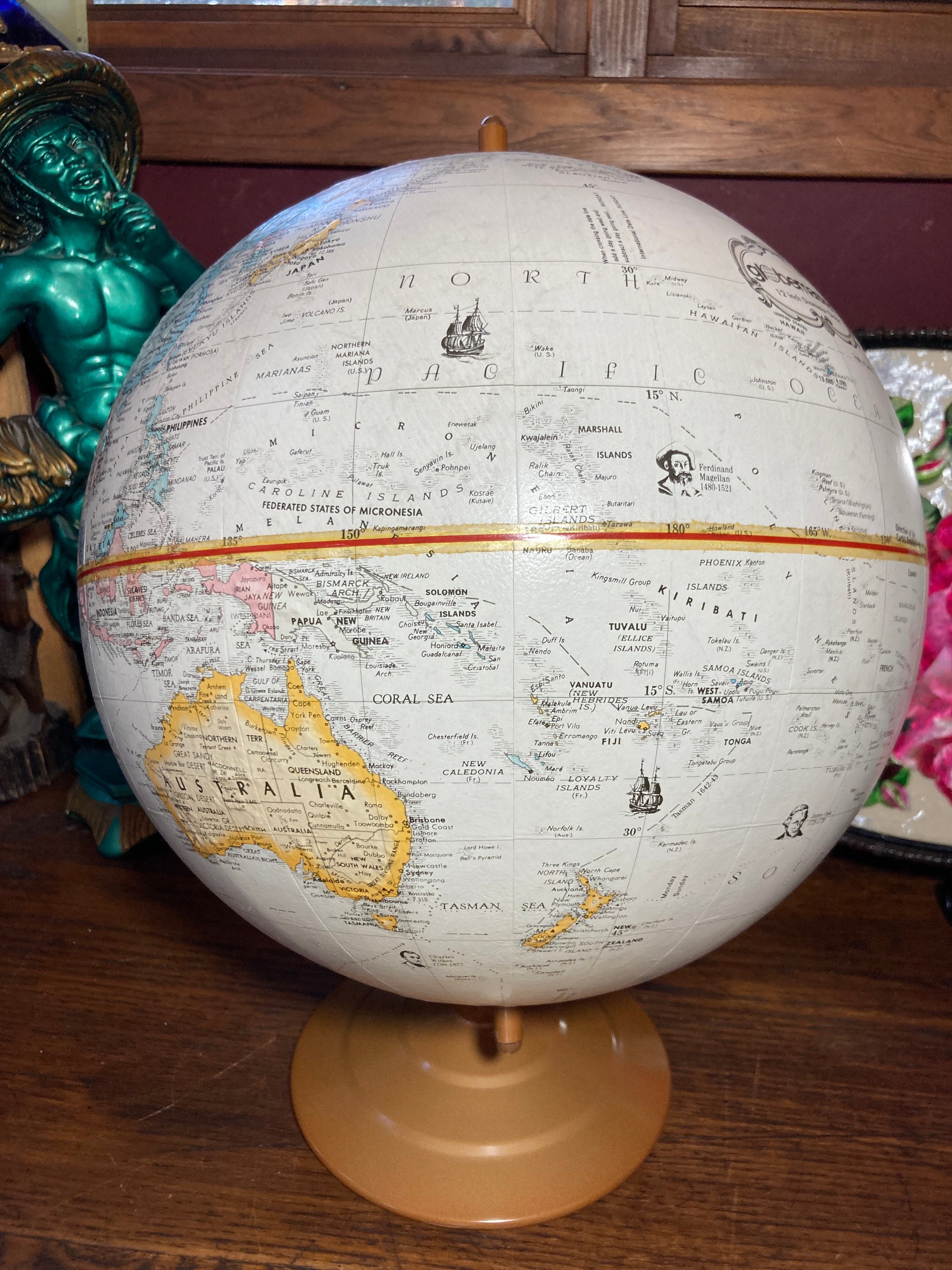 Globe Globemaster Commander Vintage Replogle 12 Inch Globe | Etsy