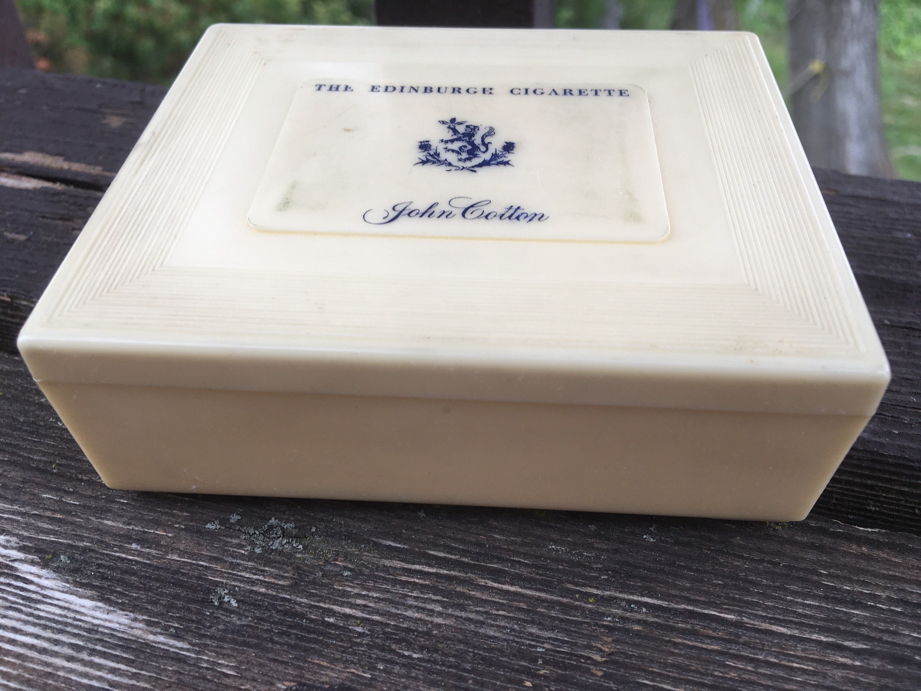 Edinburgh John Cotton Cigarette Box Plastic Hinged Lid | Etsy