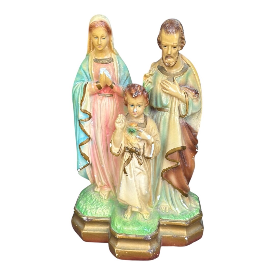 Blessed Mother Virgin Mary Madonna Plaster Statue Figurine Religious ...
