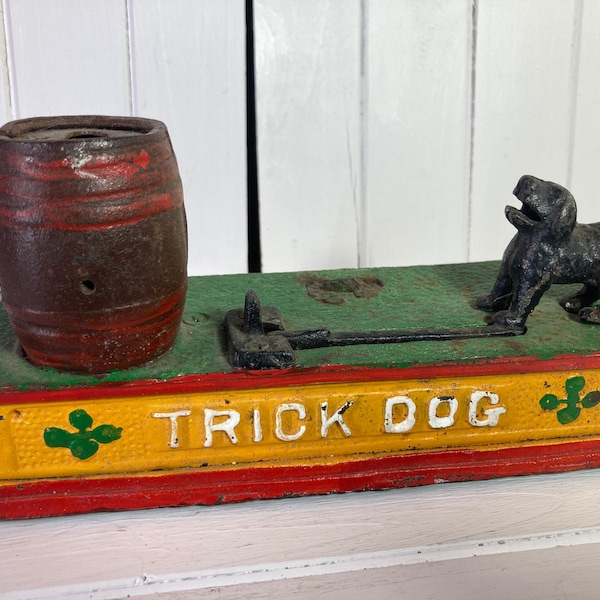Antique Metal Dog Figurine - Etsy