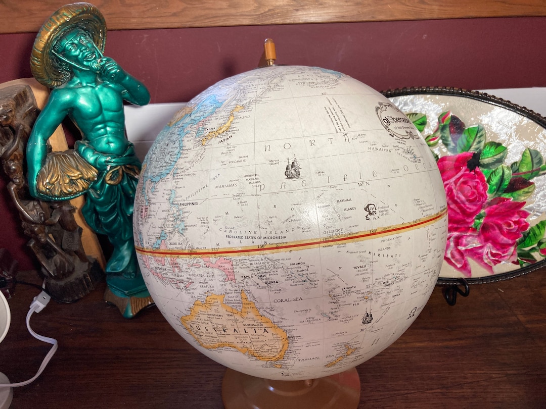 Globe Globemaster Commander Vintage Replogle 12 Inch Globe Leroy M ...