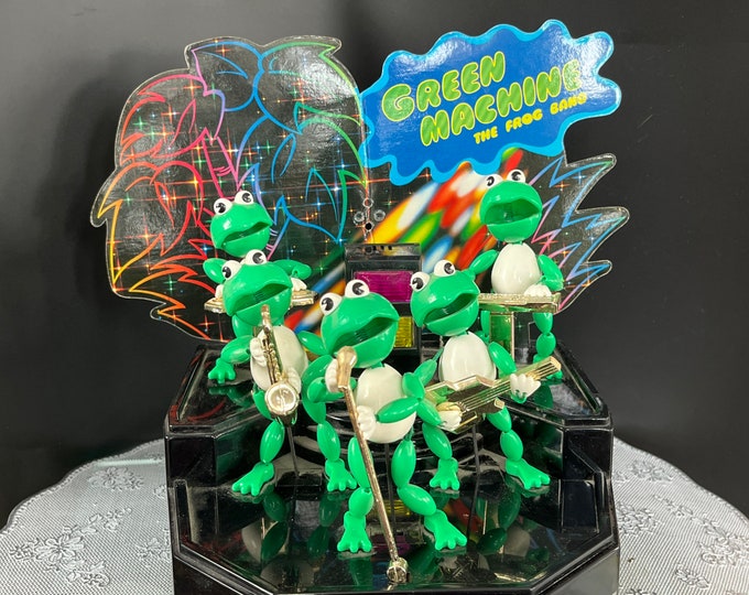 Green Machine Frog Band ~ Sound Activated Animated - Metro Vintage 1989 ...