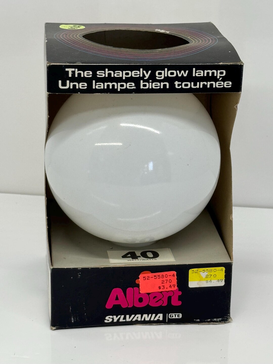 Vintage Sylvania Light Bulb: Fat Albert Oversized 5'' Round - New Old ...