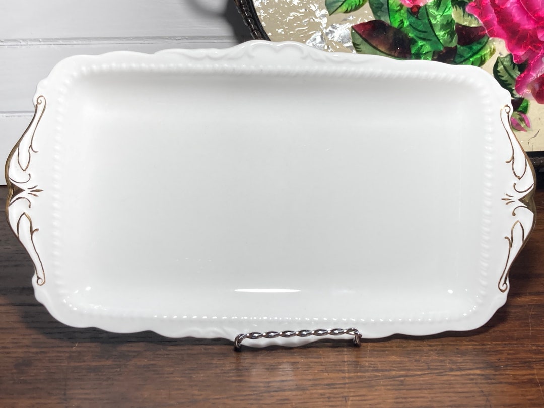 Royal Albert Val D’or Bone China Sandwich Tray - Vintage Serving Plate ...