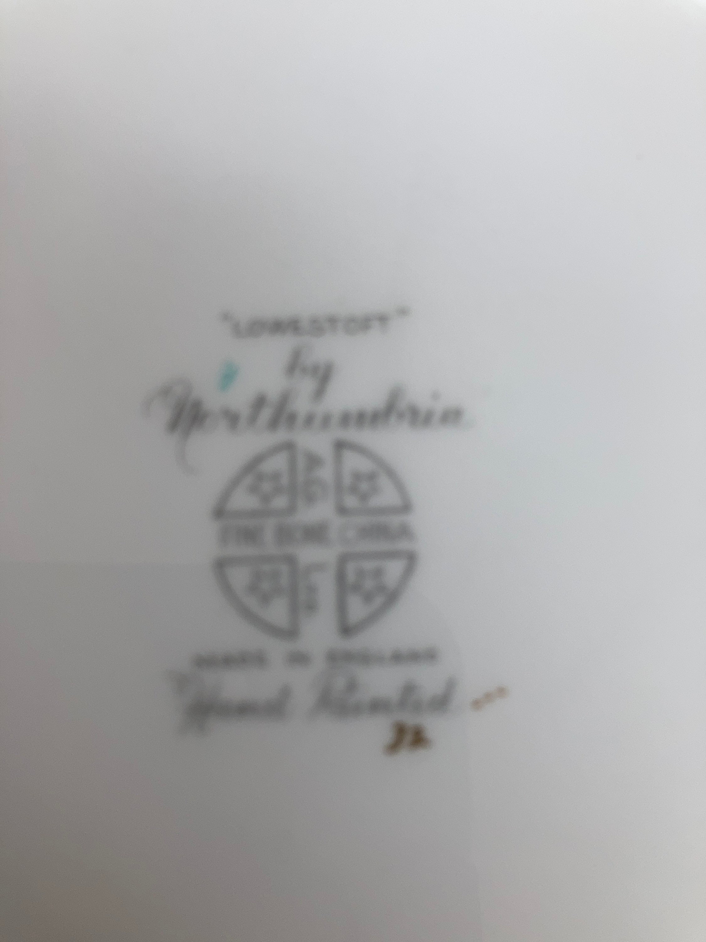 Lowestoft Salad Dessert Plate Vintage Bone China Northumbria | Etsy