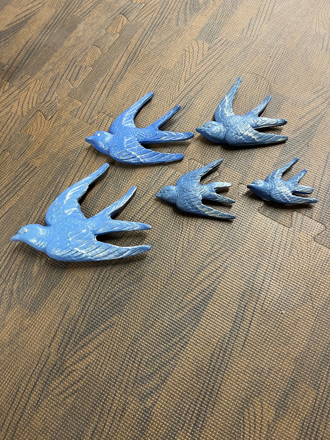 Vintage Chalkware Bird Wall Hanging Set - Winnipeg Industries Decor - Etsy