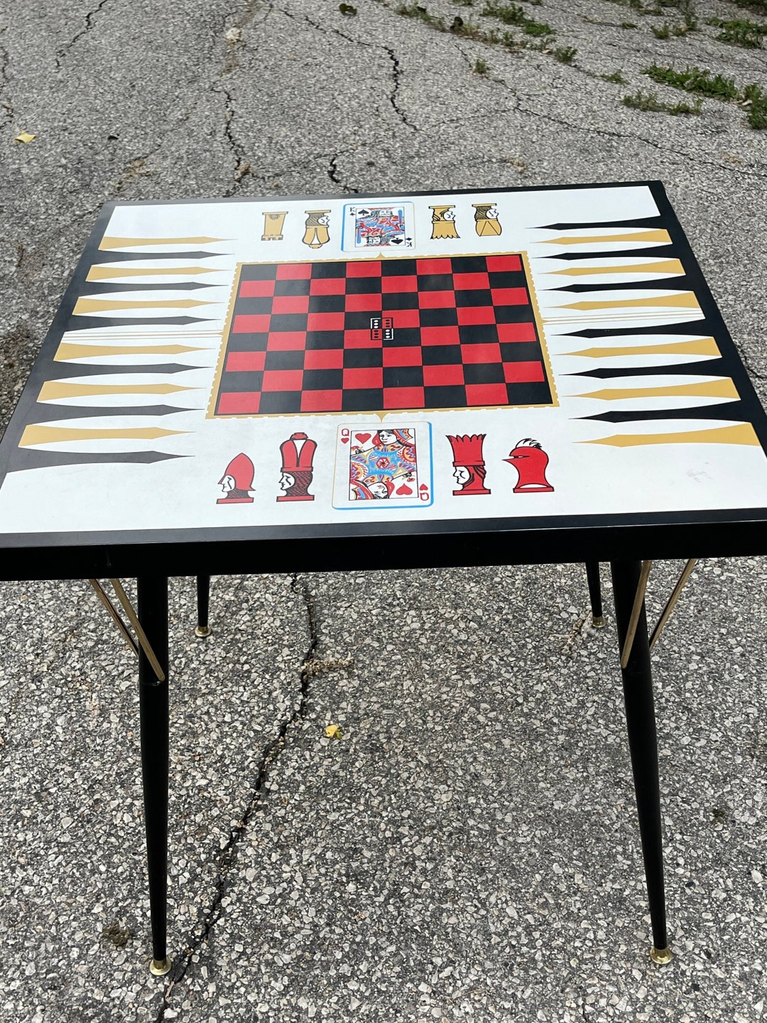 Card Table, Games Table, Checkers, Chess, Backgammon, Dominos Bridge ...