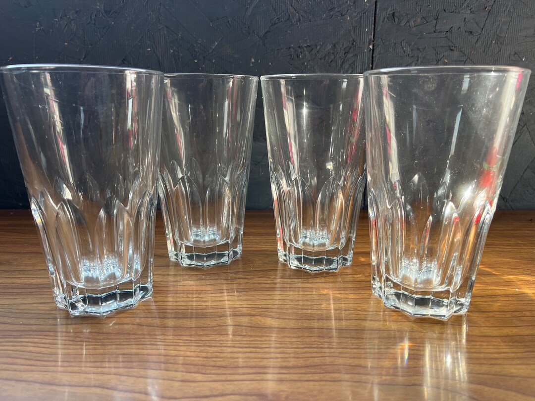 Heavy Water Crystal Glasses Italy Vintage Beverage Glass Set of 4 - Etsy