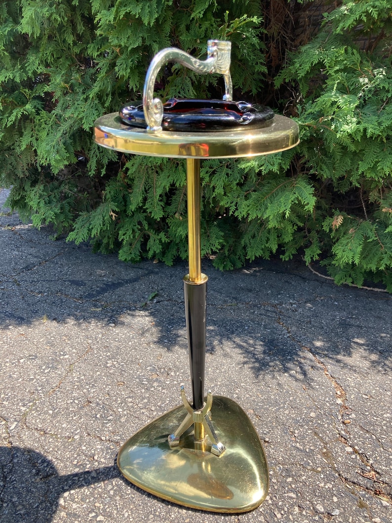 Floor Ashtray Stand Ash Tray Vintage MCM Retro Art Deco | Etsy