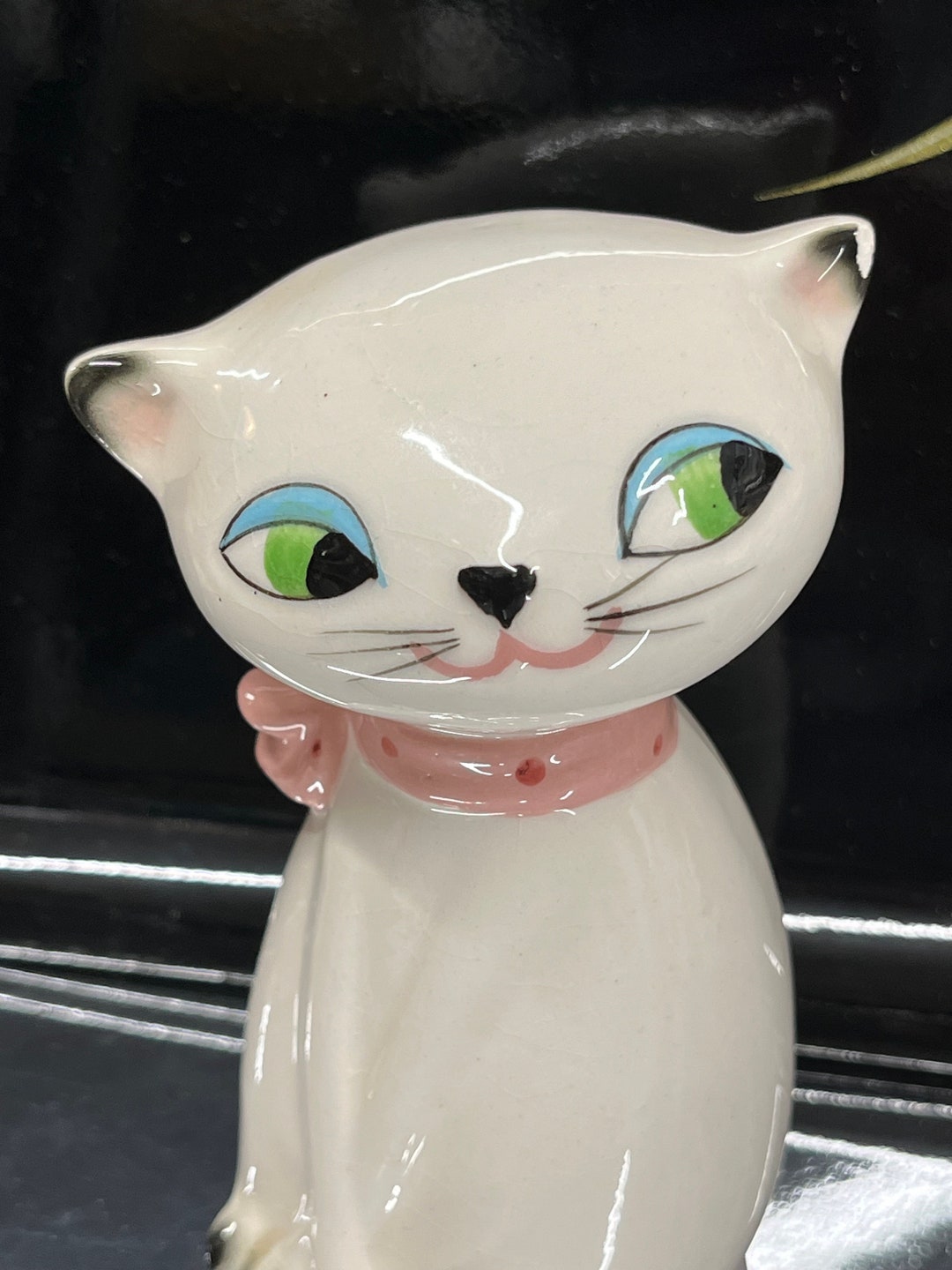 Vintage Holt Howard Cat Salt Pepper Shaker: 1958 Handpainted Ceramic ...