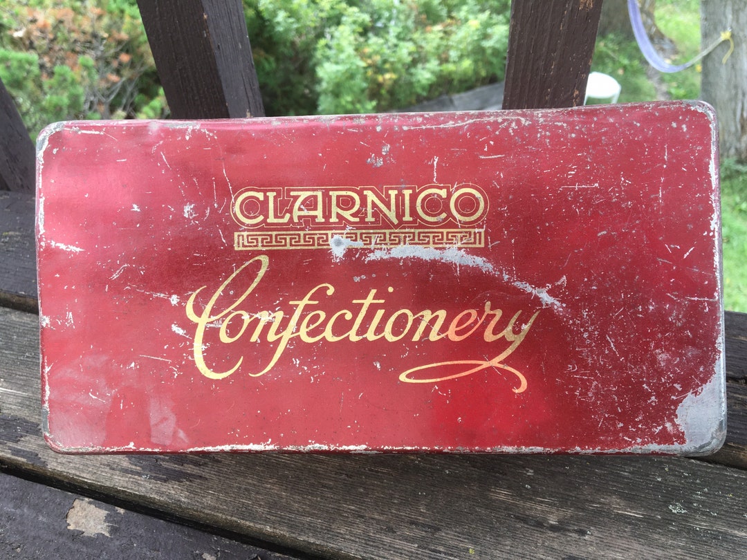 Clarnico, Tin, Confectionery, Vintage Tin, Advertisement, Collectible ...
