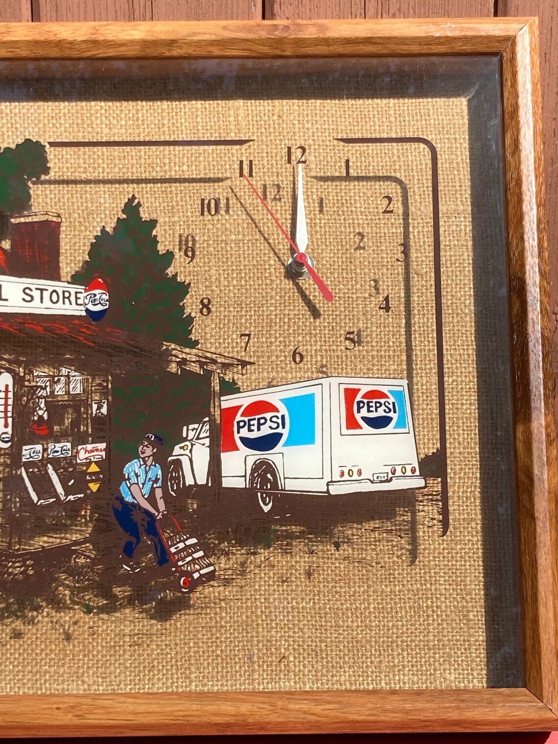 PEPSI COLA Clock Advertisement General Store Hanover Made in Japan ...