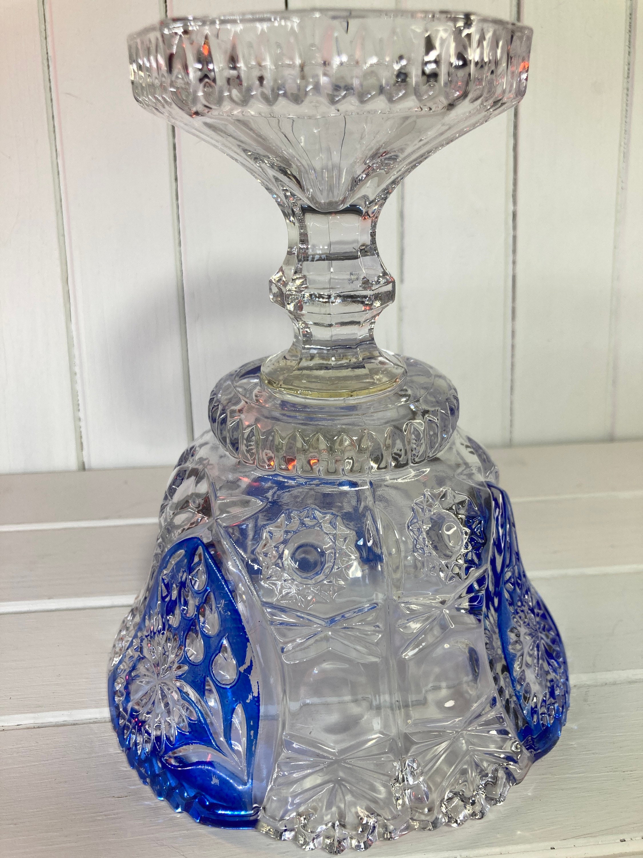 Candy Dish Anna Hutte Asti Rubin Compote Bowl Bavaria Crystal | Etsy