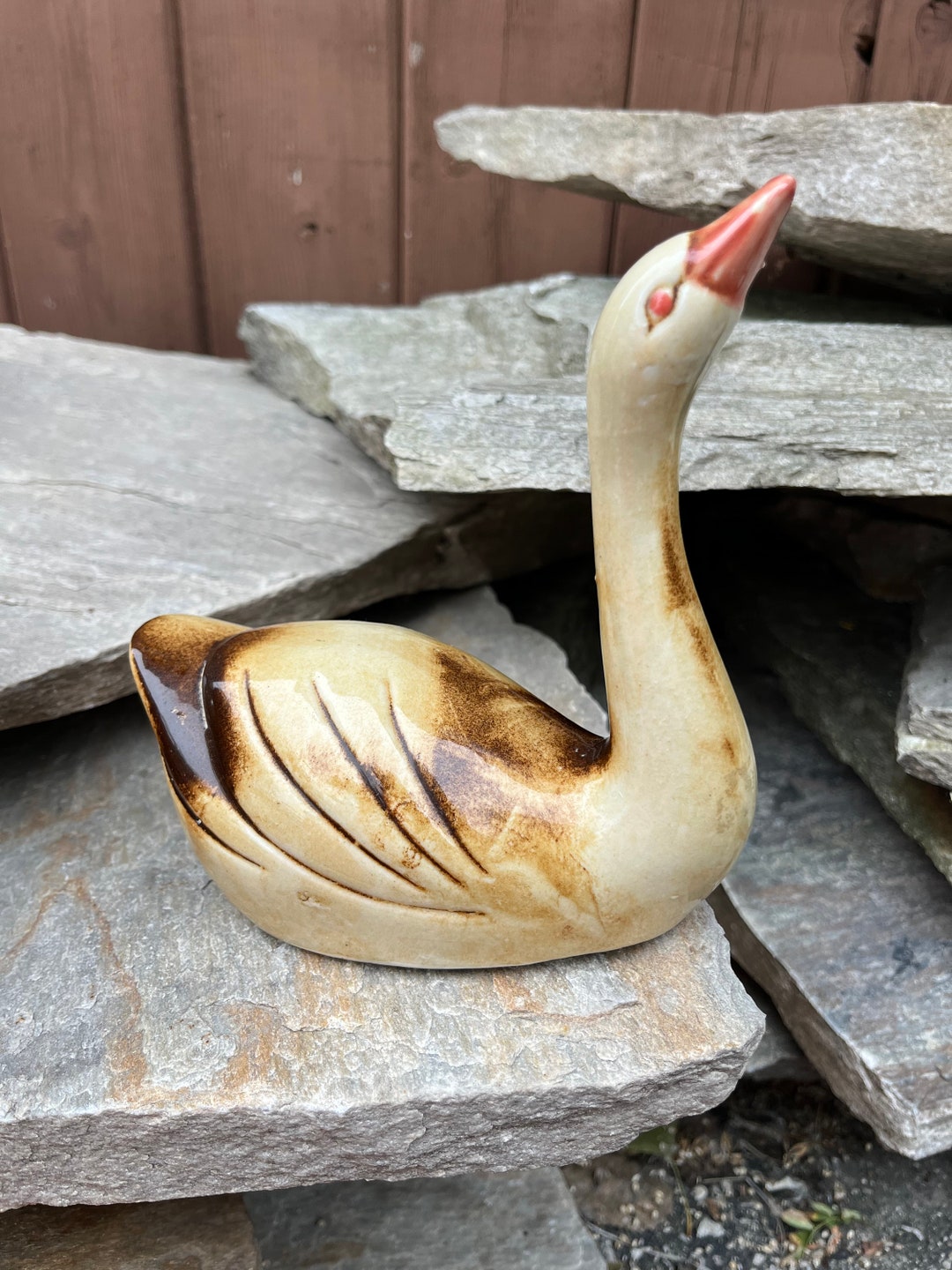 Goose Duck, Vintage, Brazil Handpainted, Art, Ceramic, Bird, Kitschy ...