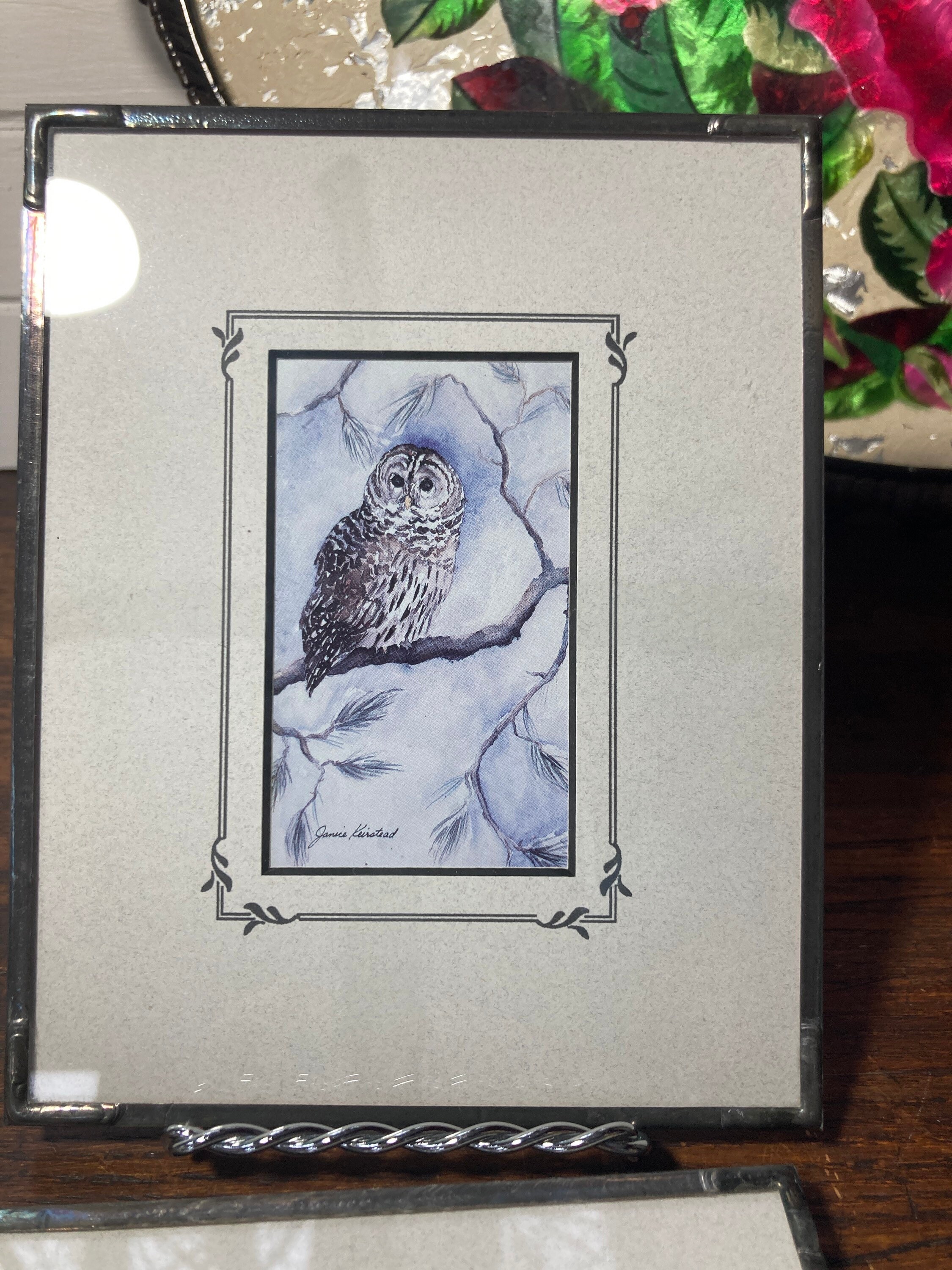 Owl Horned Screech Canadian Artist Janice Keirstead | Etsy