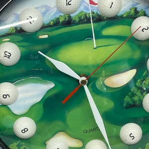 Clock, Golf, Vintage, Sport, Novelty, Wall Clock, Battery Operated ...