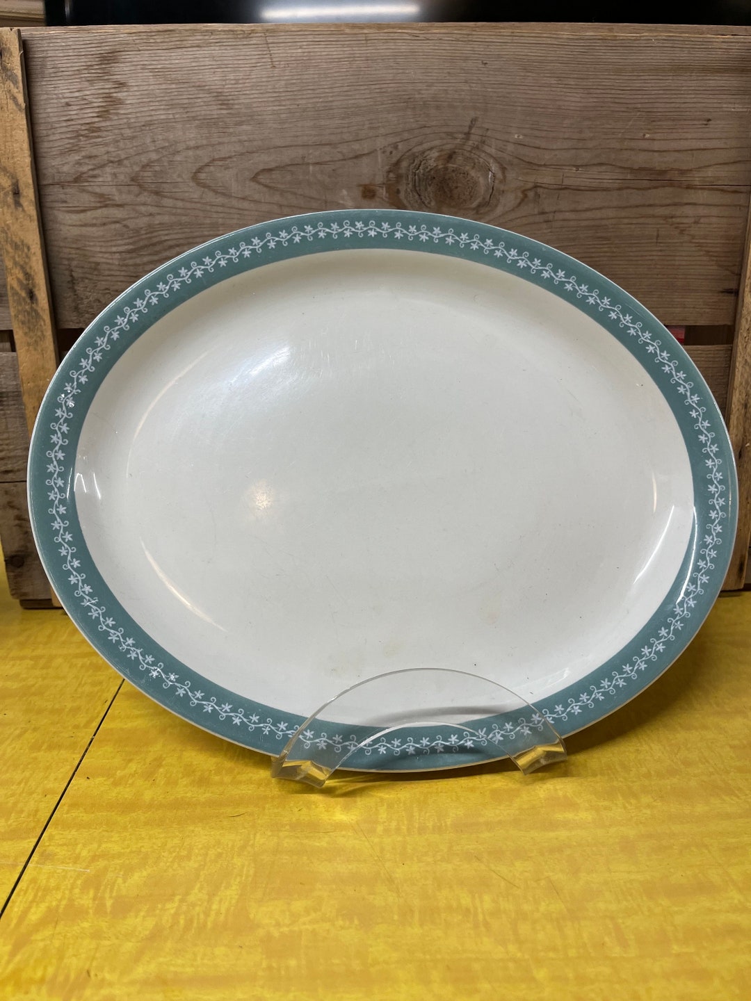 Vintage Erica Pattern Restaurant Ware Dinner Plate - J E Heath England ...