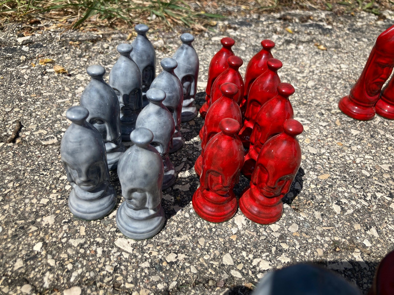 Chess Medieval Large Duncan Mold Vintage Pieces Game | Etsy