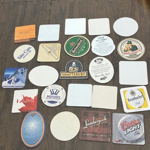 Coasters Bar Advertisement Carboard Set of 24 Pub Drink Coasters Beer ...