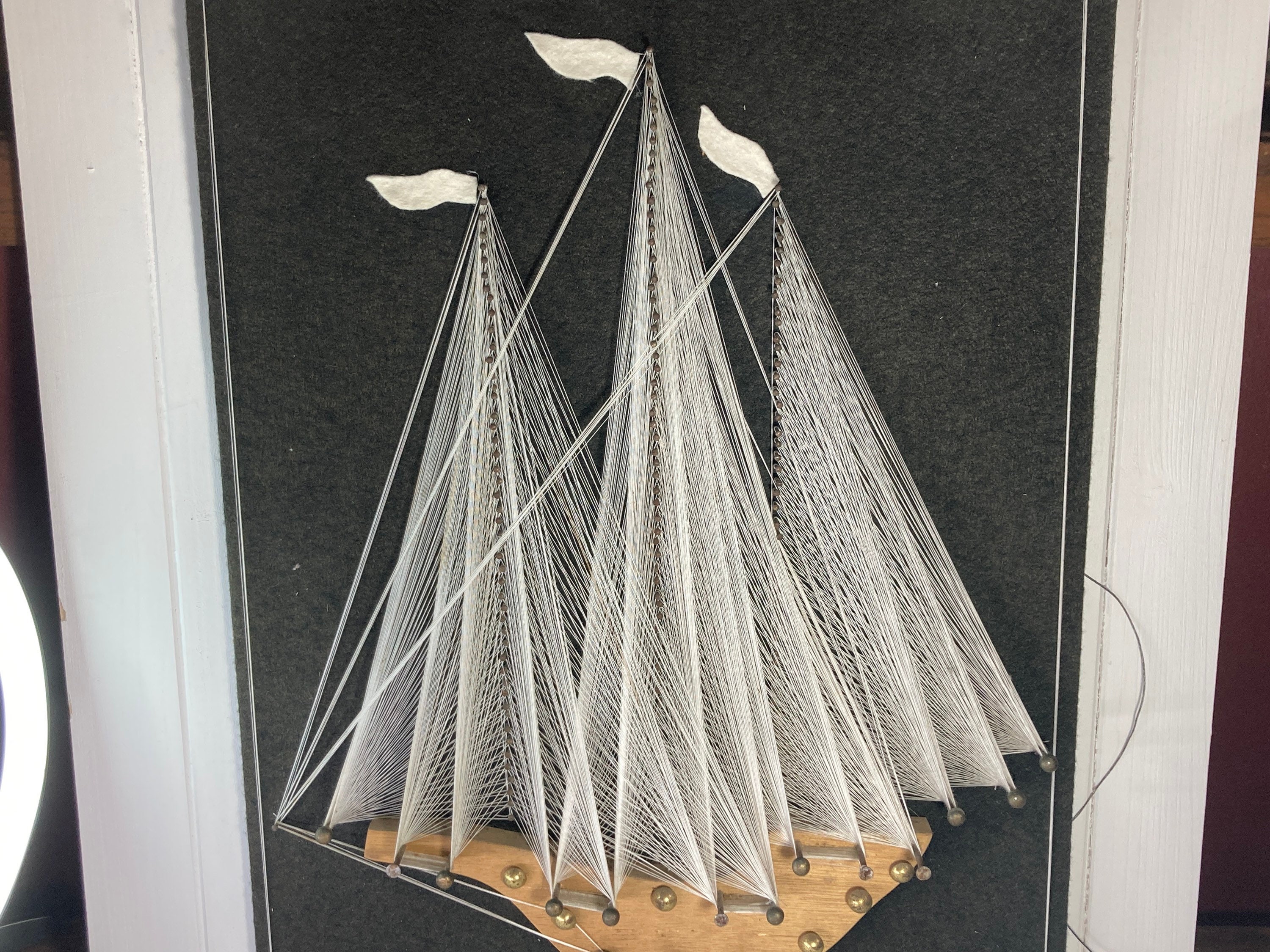 Ship String Art Nautical Retro Sea Transportation Art - Etsy