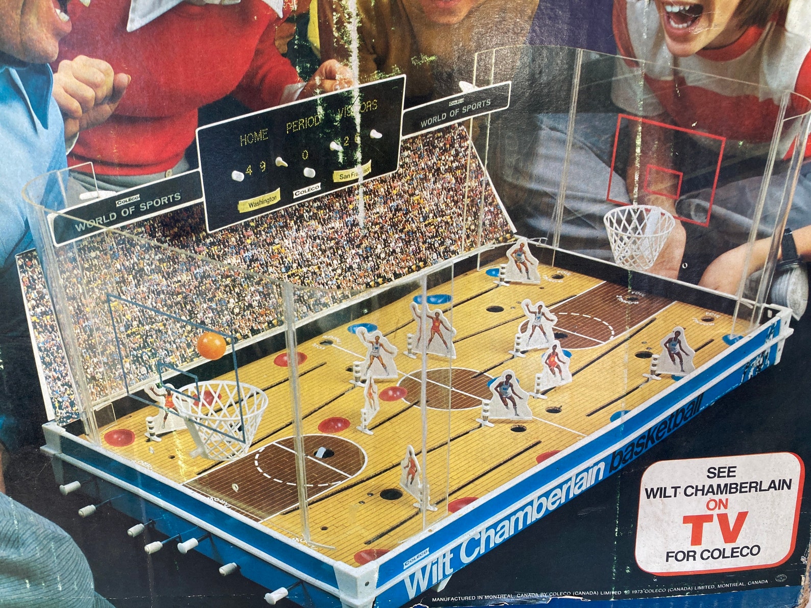 Coleco Basketball Game Wilt Chamberlain 1973 Vintage | Etsy