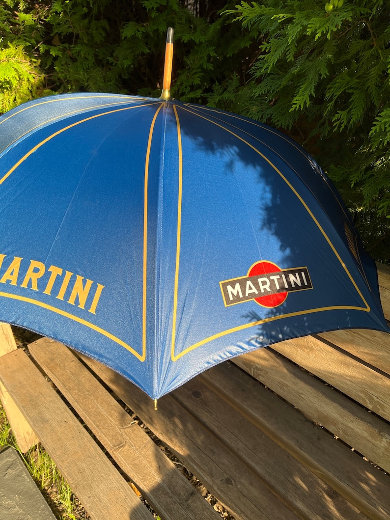Umbrella, Wood, Martini, Sun Shade, Wood Handle, Advertisement ...