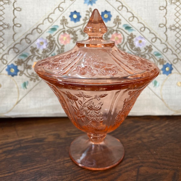 Antique Glass Candy Container - Etsy