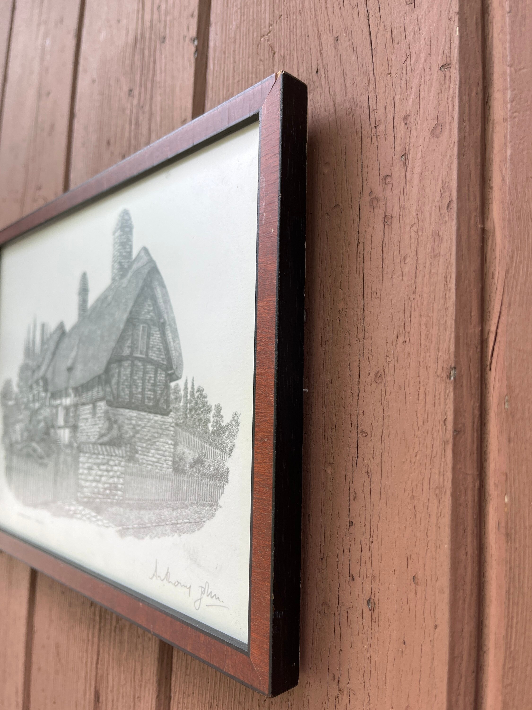 ANNE HATHAWAYS GARDEN Artist Anthony John Signed Vintage - Etsy