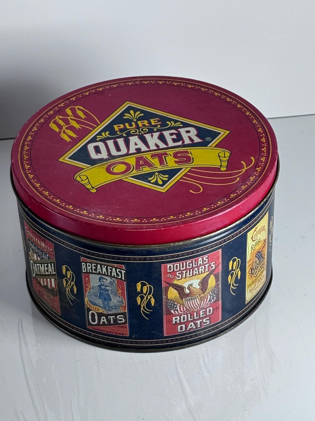 1983 Quaker Oats Limited Edition Collectible Oatmeal Tin Vintage, Round ...