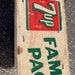 7UP Family Pack Carton Bottle Carrier Waxed Cardboard Vintage ...