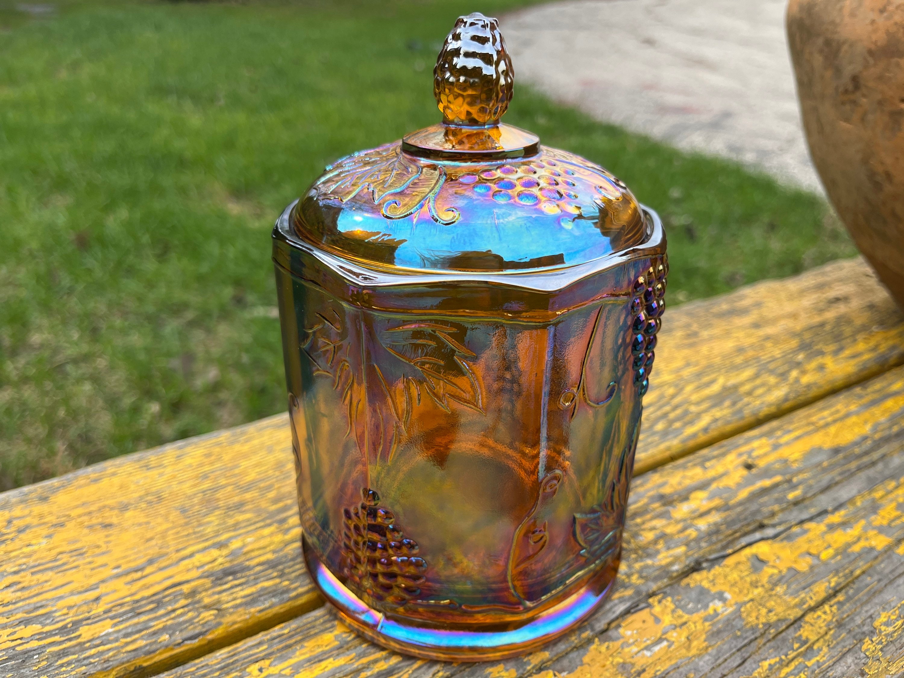 Carnival Glass Candy Dish