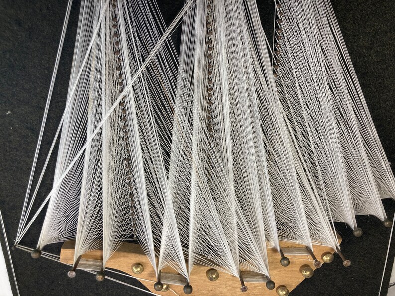 Ship String Art Nautical Retro Sea Transportation Art - Etsy