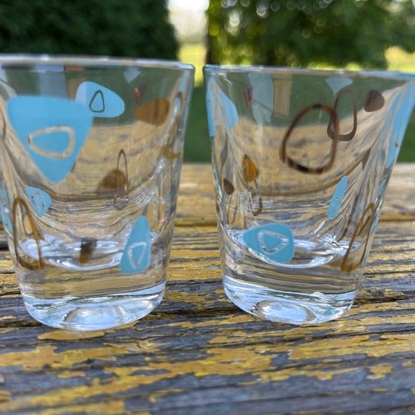 Atomic Amoeba Boomerang Federal Glass - Etsy