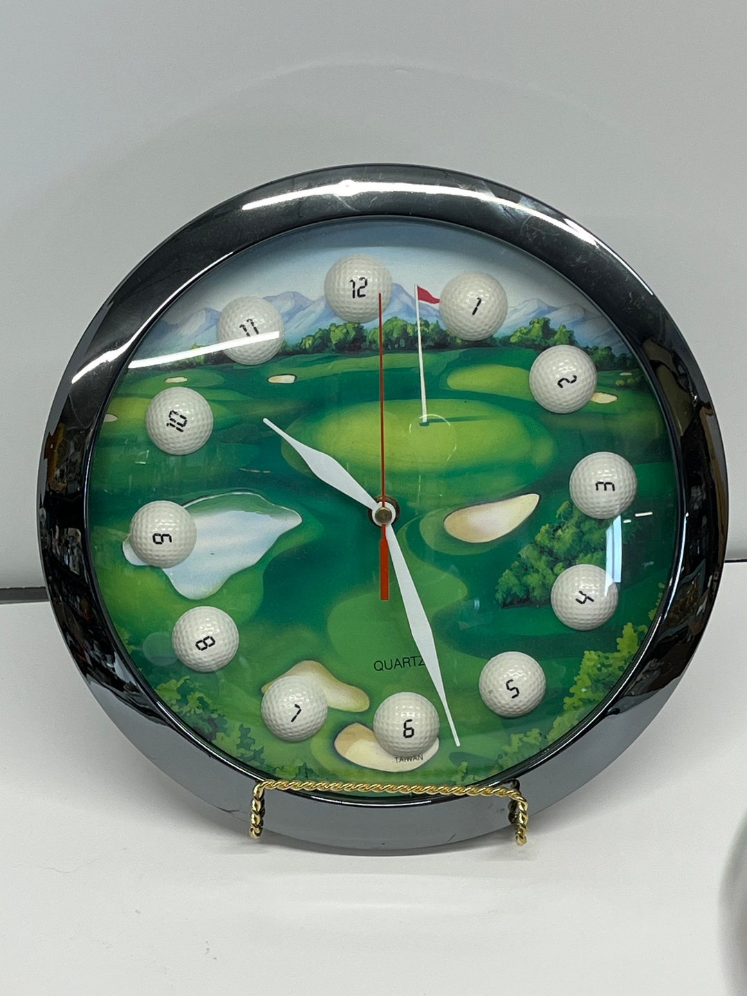 Clock, Golf, Vintage, Sport, Novelty, Wall Clock, Battery Operated ...