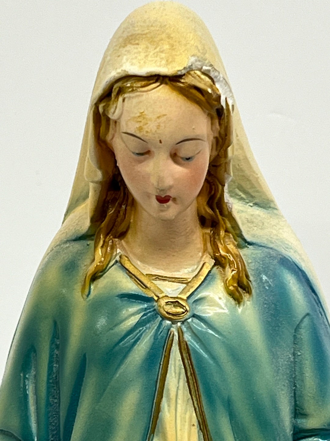 Blessed Mother Virgin Mary Madonna Plaster Statue Figurine Religious ...