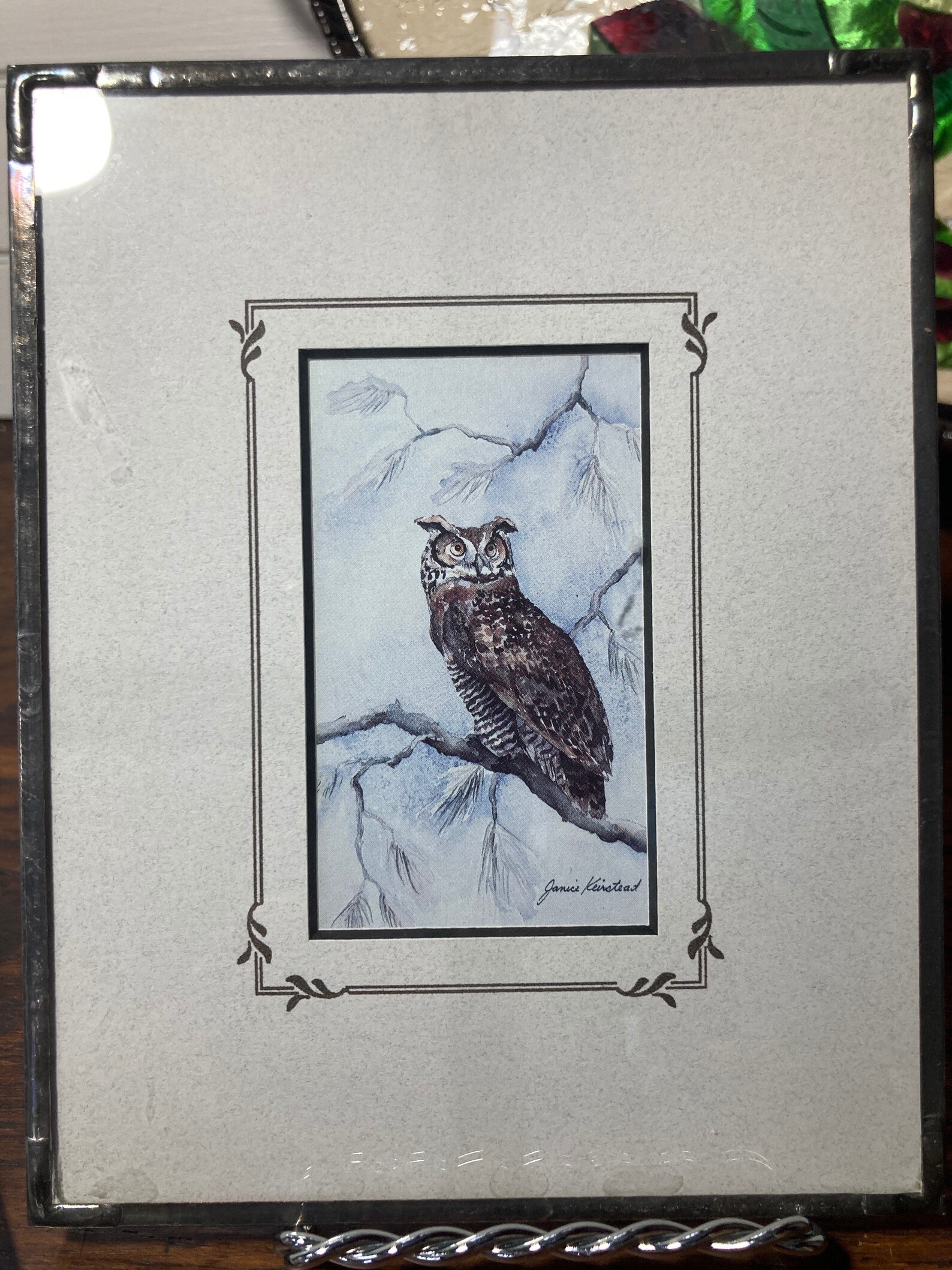 Owl Horned Screech Canadian Artist Janice Keirstead | Etsy