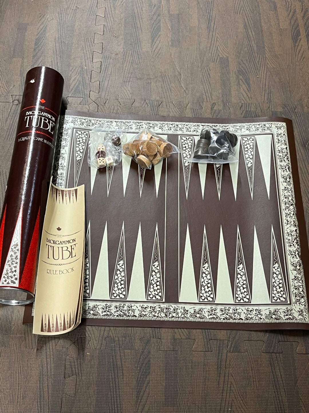 The Backgammon Tube Game in a Tube Vintage New Old Stock - Etsy