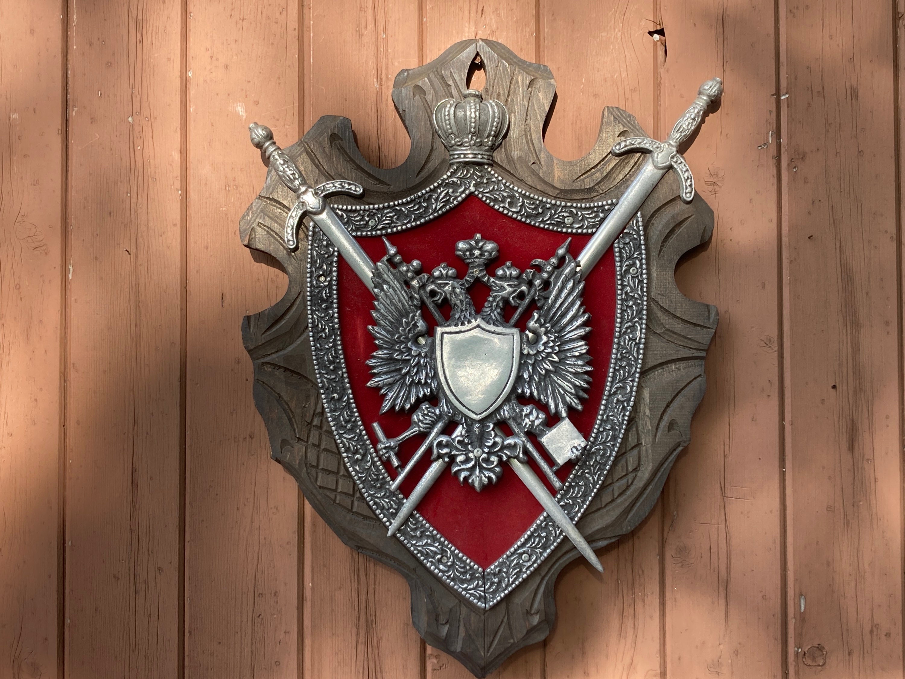 Coat of Arms Wall Decor Plaque Double Headed Eagle Phoenix - Etsy