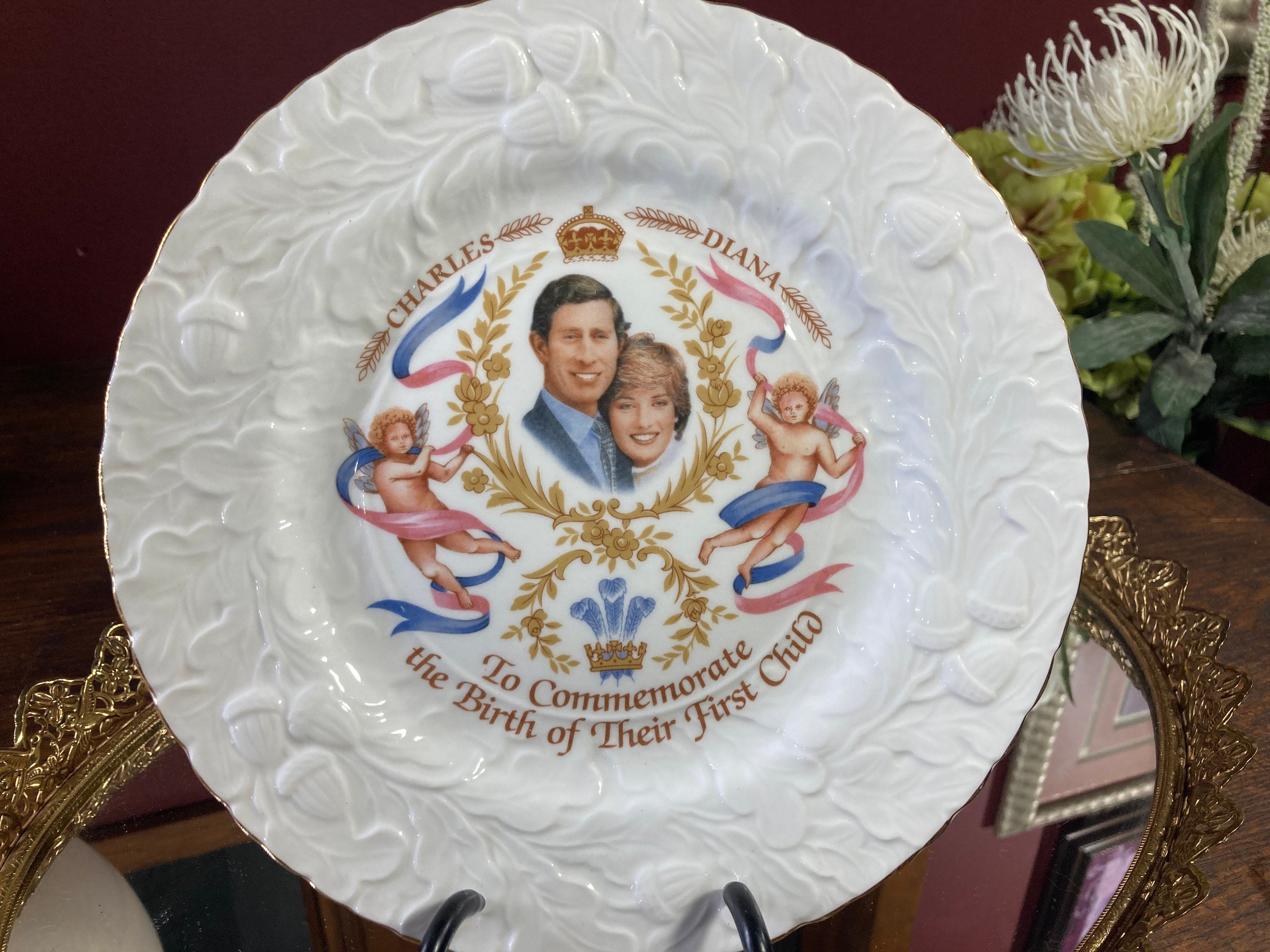 Princess Diana Charles First Child Commemorative Plate | Etsy