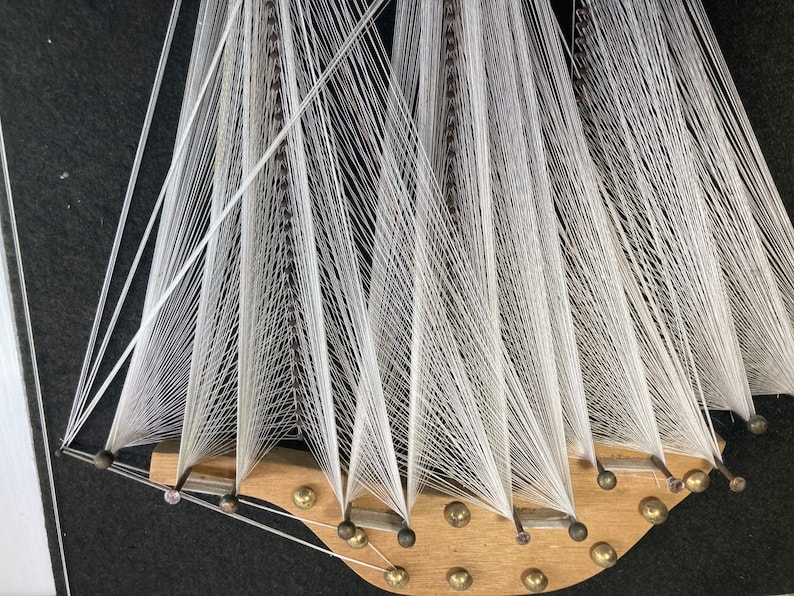 Ship String Art Nautical Retro Sea Transportation Art - Etsy