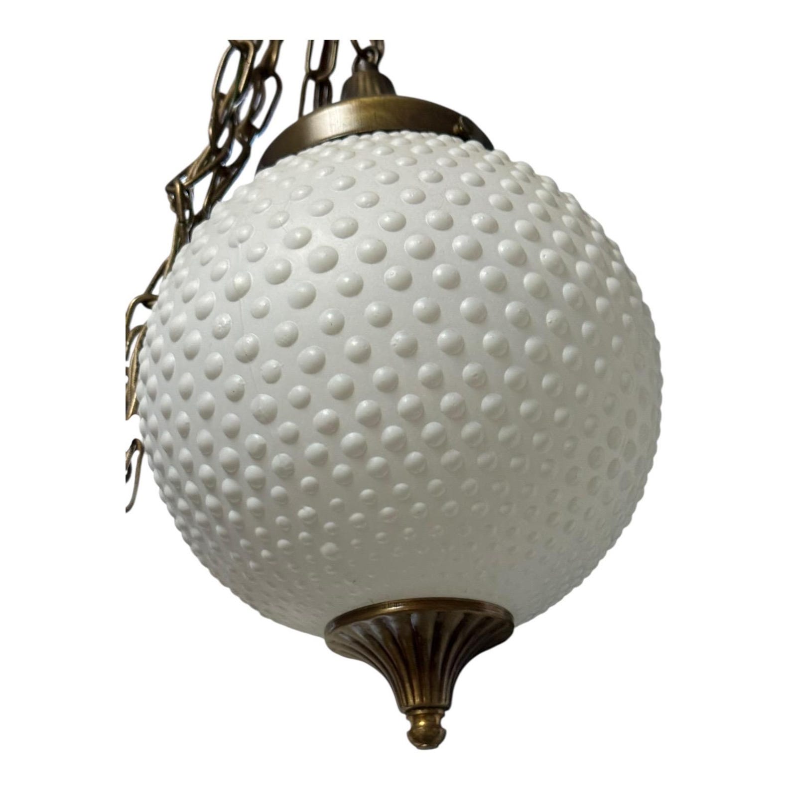 Light Fixture Ceiling Light Double Swag Bubble White Painted Shabby ...
