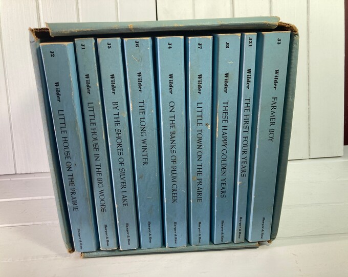 The Little House Books by Laura Ingalls Wilder 9 Book Box Set First ...