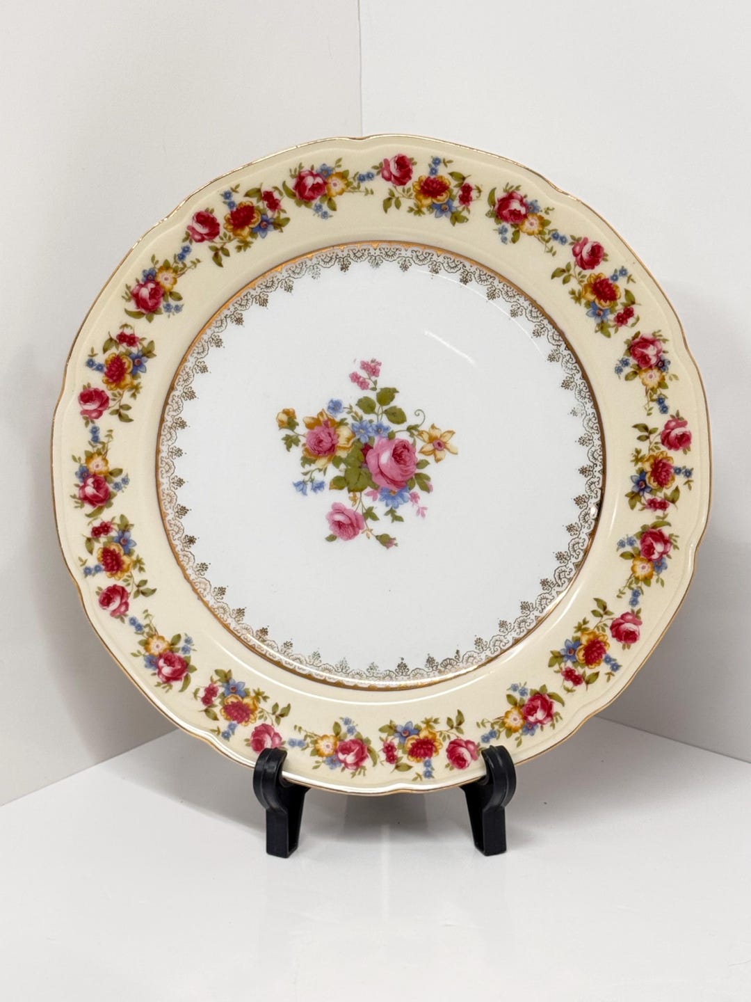 Gold Castle Occupied Japan Dinner Plate Vintage 1940s Porcelain ...