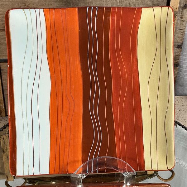 Vintage Square Plate - Etsy