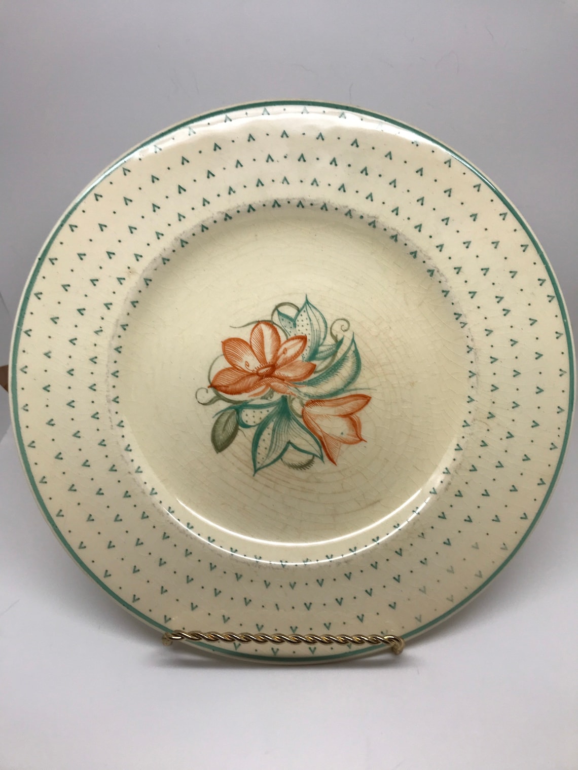 SUSIE Cooper Crown Works Pottery Green cactus Bowl C1936 | Etsy