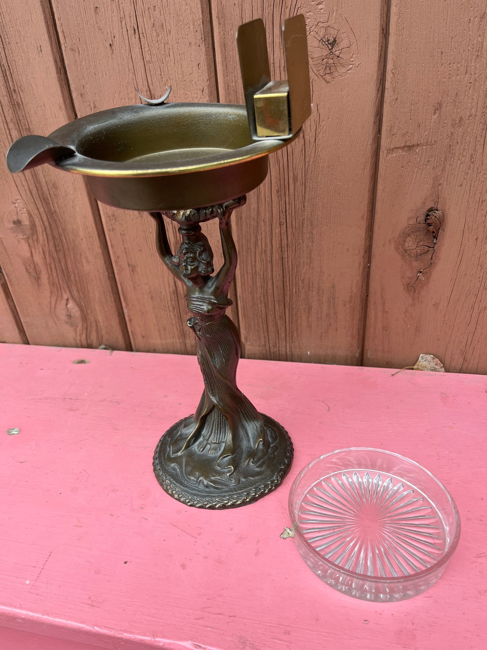 Ashtray Stand Ash Tray Roman Woman Figurine Cast - Etsy