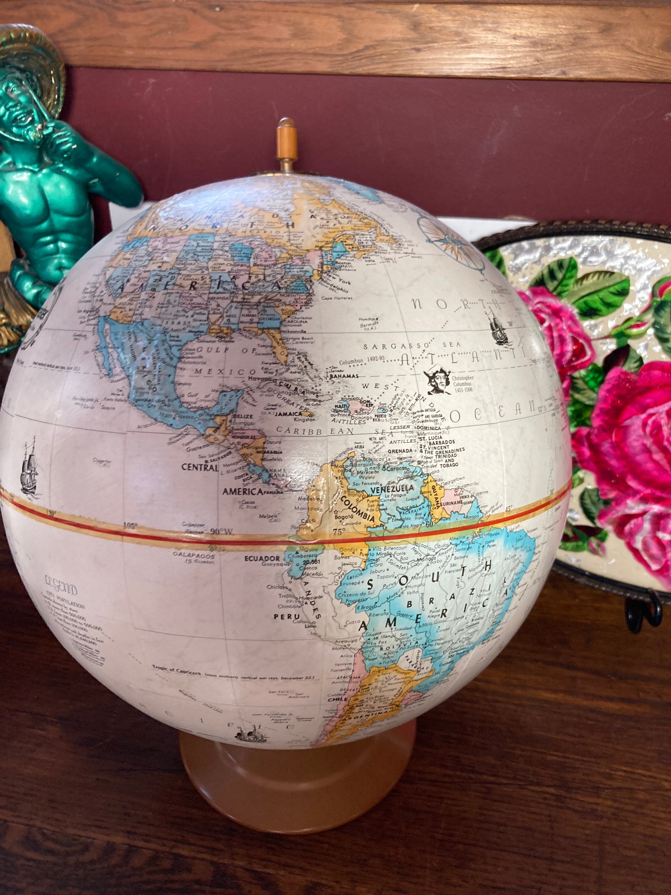 Globe Globemaster Commander Vintage Replogle 12 Inch Globe Leroy M ...