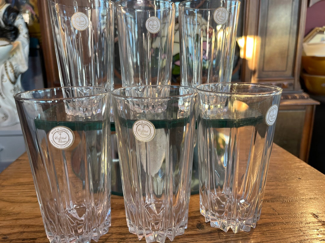 Glasses Turkey Crystal Clear Water Tumbler Crystal Glass , Tall, High ...
