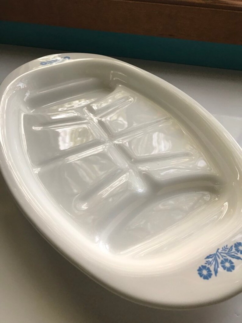 Corning Ware 1960 P-19 Meat Platter Roaster Cornflower Blue - Etsy